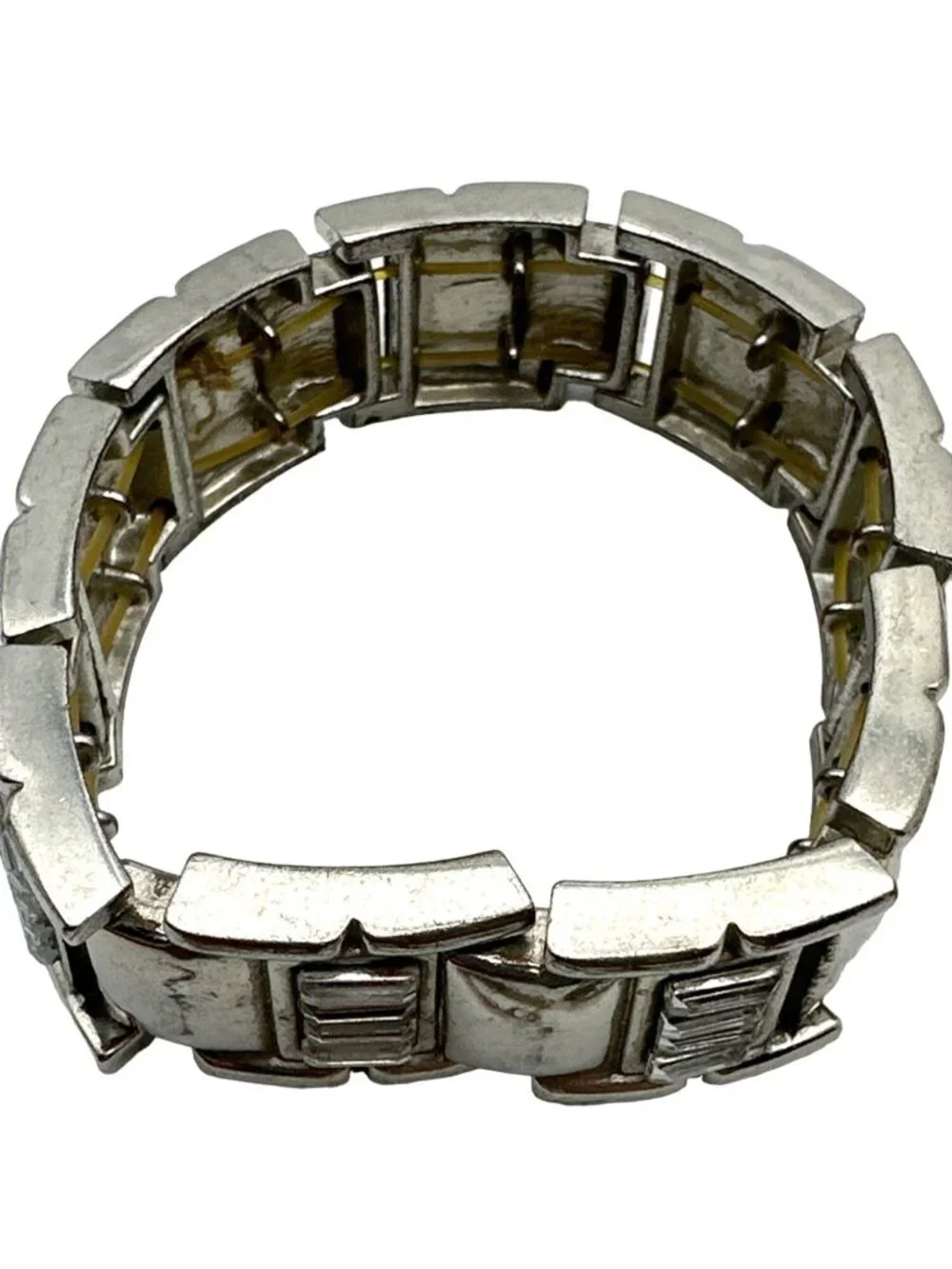 Unbranded | Jewelry | Vintage Tile Bracelet Stretch Acrylic Baguette ...